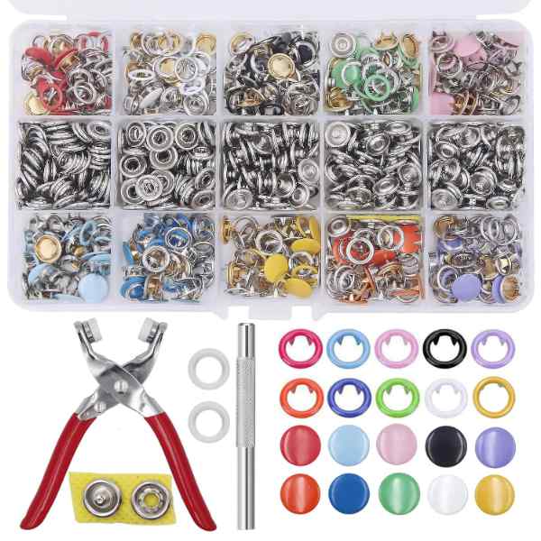 Metal Snap Buttons - diy pouch and bag with sewingtimes
